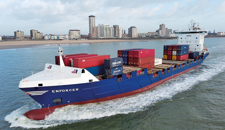 Customisation in the container feeder market – MV Enforcer | JR Shipping